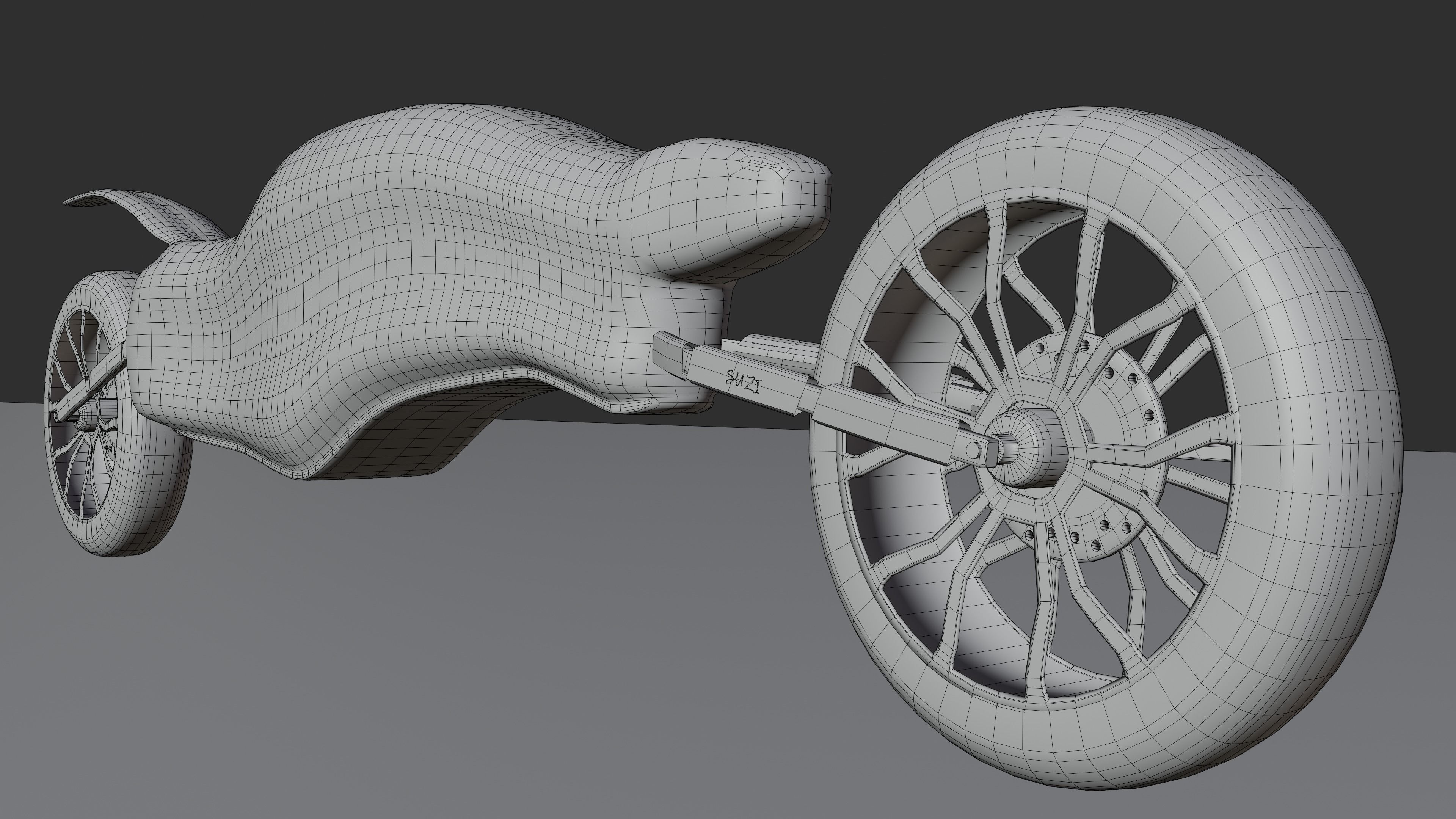 3D model Black Panther Unmanned Motorcycle VR / AR / low-poly | CGTrader