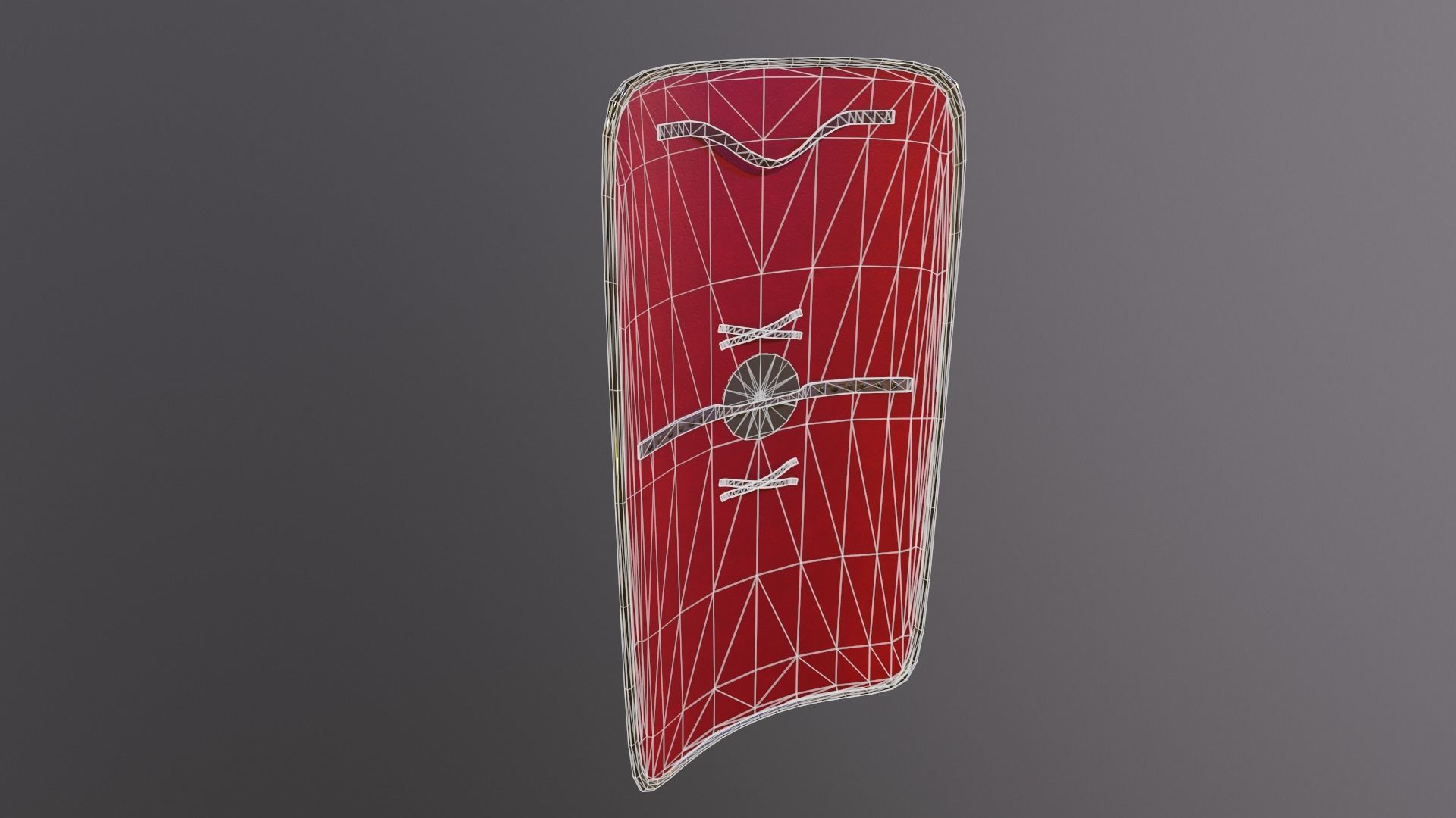 3D model standard rectangular roman shield VR / AR / low-poly | CGTrader