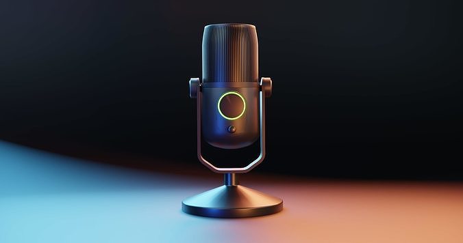 3D model Microphone VR / AR / low-poly | CGTrader