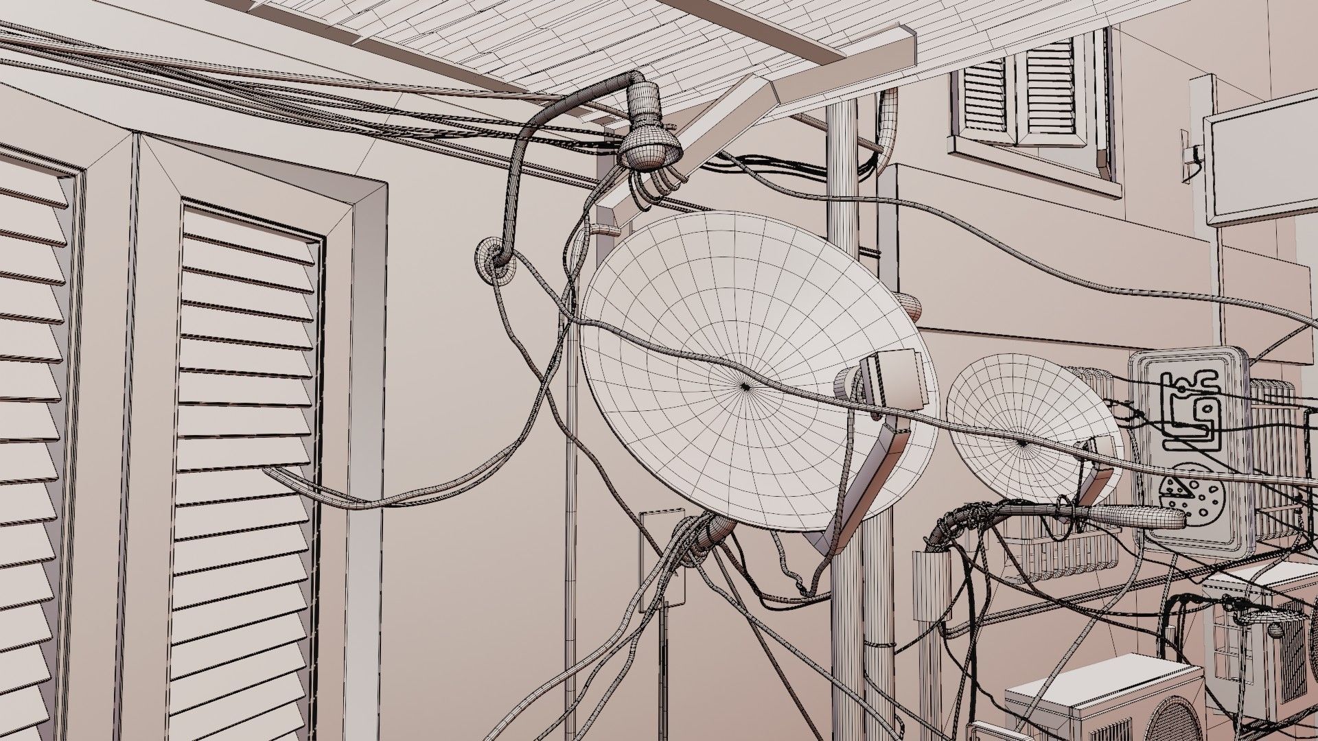 Cairo City Cyberpunk Streets - Animated Neon Signs - Day - Night 3D ...