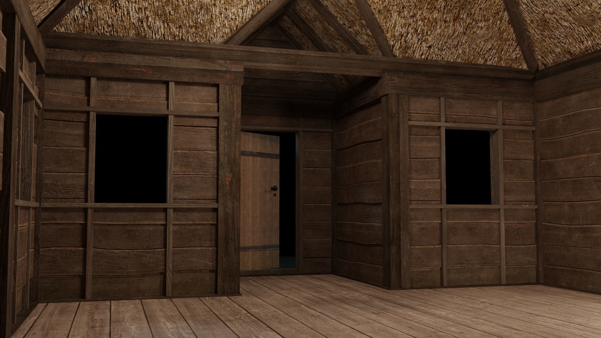 3D model Medieval Hut - Sredniowieczna Chata --2D-- VR / AR / low-poly ...