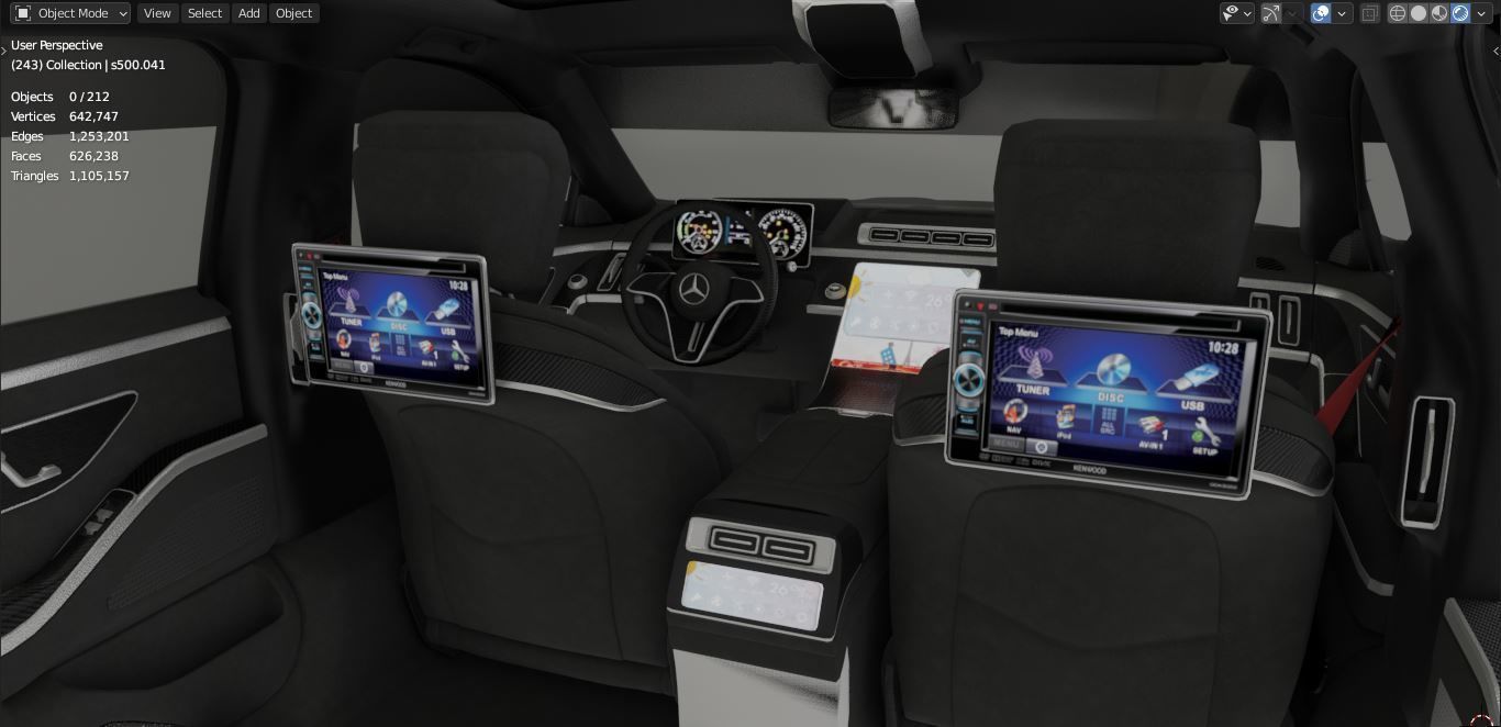 Mercedes Benz S500 Custom Bodykit 3D model | CGTrader