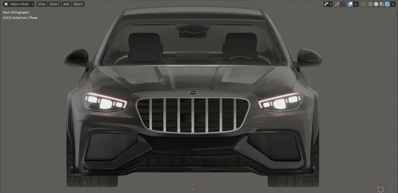 Mercedes Benz S500 Custom Bodykit 3D model | CGTrader