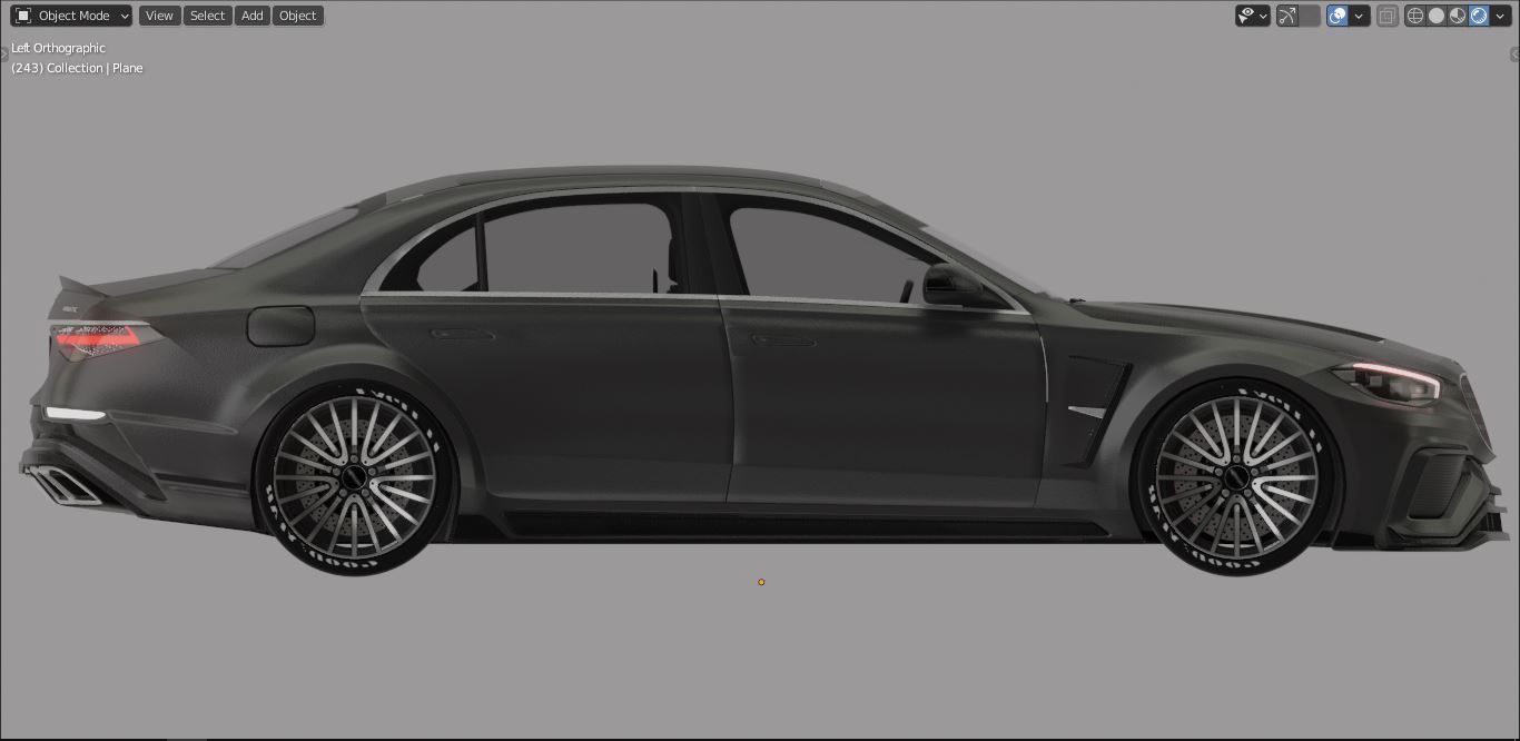 Mercedes Benz S500 Custom Bodykit 3D model | CGTrader