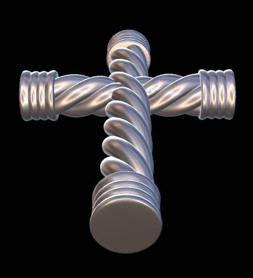 rope cross 3D model 3D printable | CGTrader