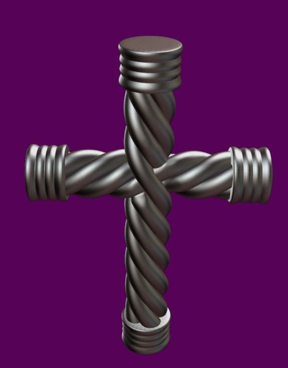 rope cross 3D model 3D printable | CGTrader