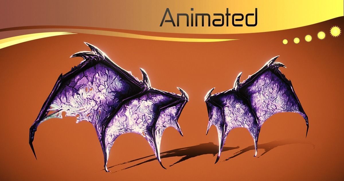 3D model Dark Terror Wings VR / AR / low-poly | CGTrader