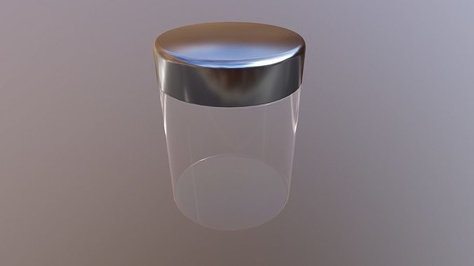 3D model Glass jar VR / AR / low-poly | CGTrader