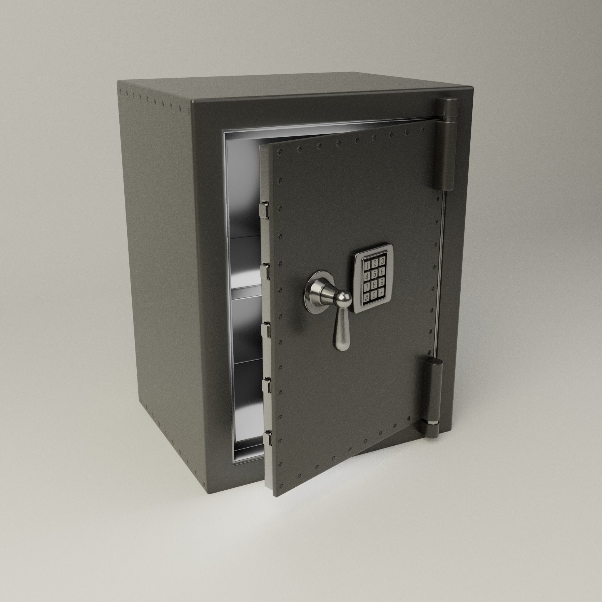 3D model Safe 2 - Model 3D metal VR / AR / low-poly | CGTrader