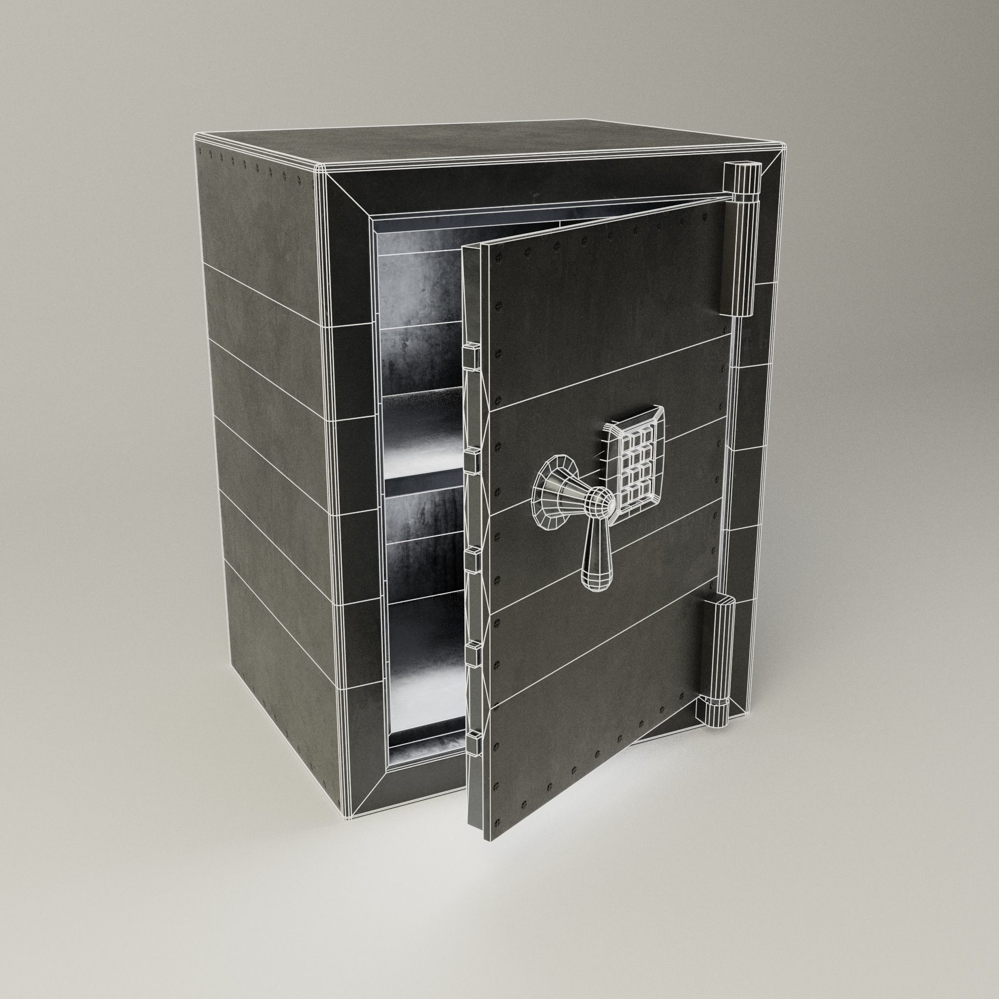 3D model Safe 2 - Model 3D metal VR / AR / low-poly | CGTrader