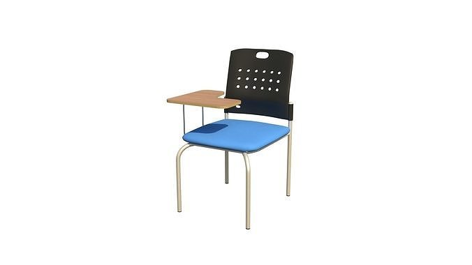 Classroom chair free 3D model animated | CGTrader