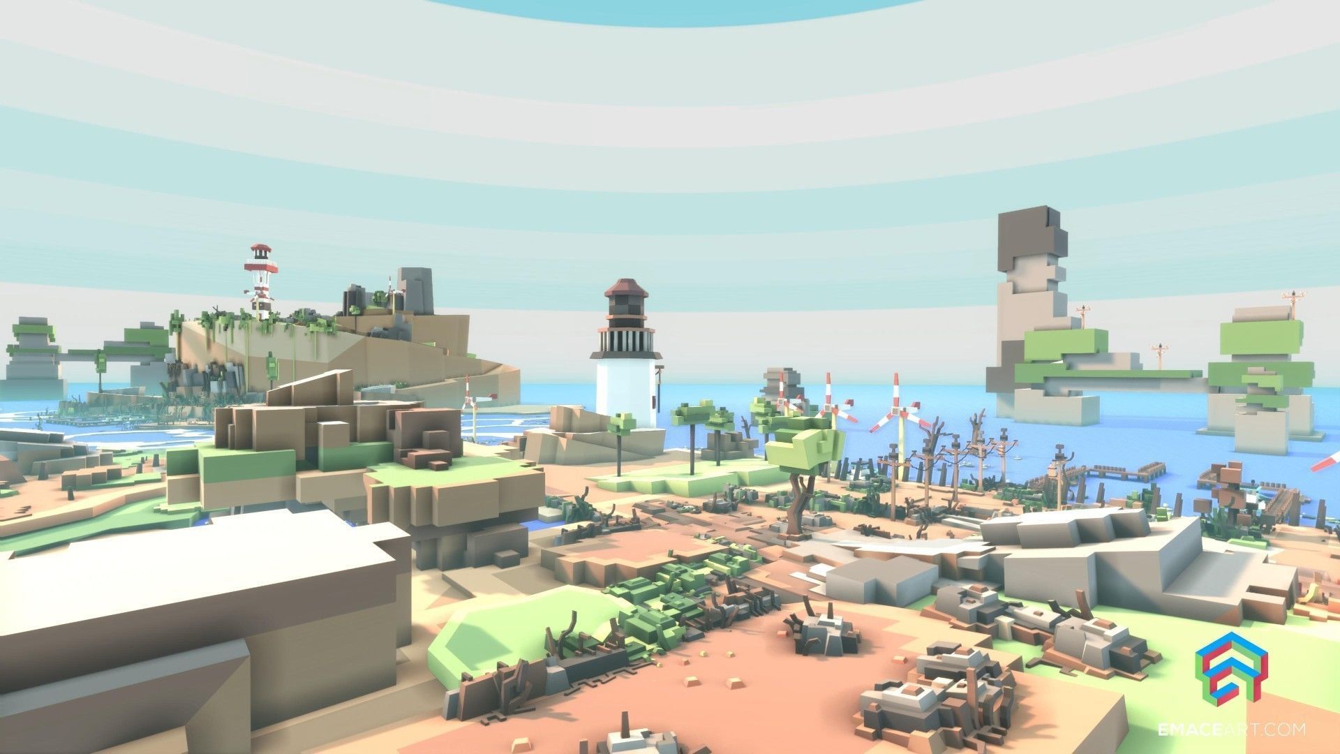 3D model Epic 3D Map for Roblox and Unity Game VR / AR / low-poly ...