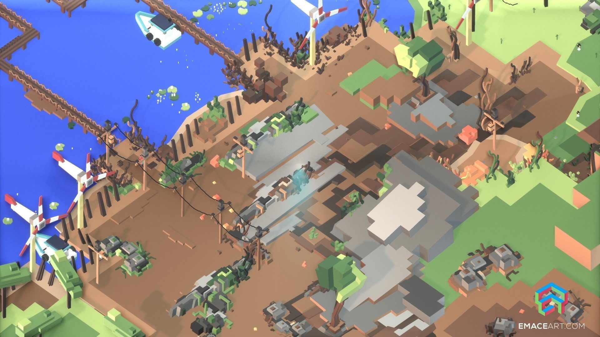 3D model Epic 3D Map for Roblox and Unity Game VR / AR / low-poly ...