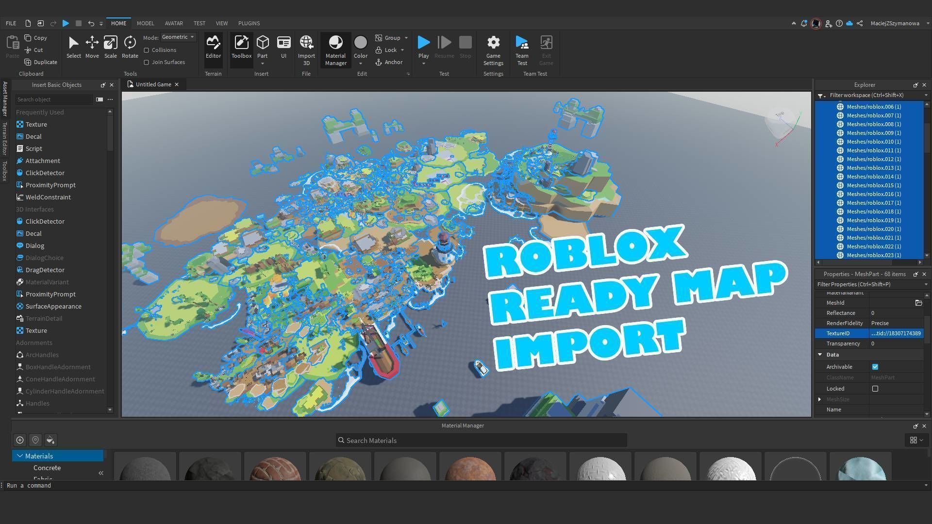 3D model Epic 3D Map for Roblox and Unity Game VR / AR / low-poly ...
