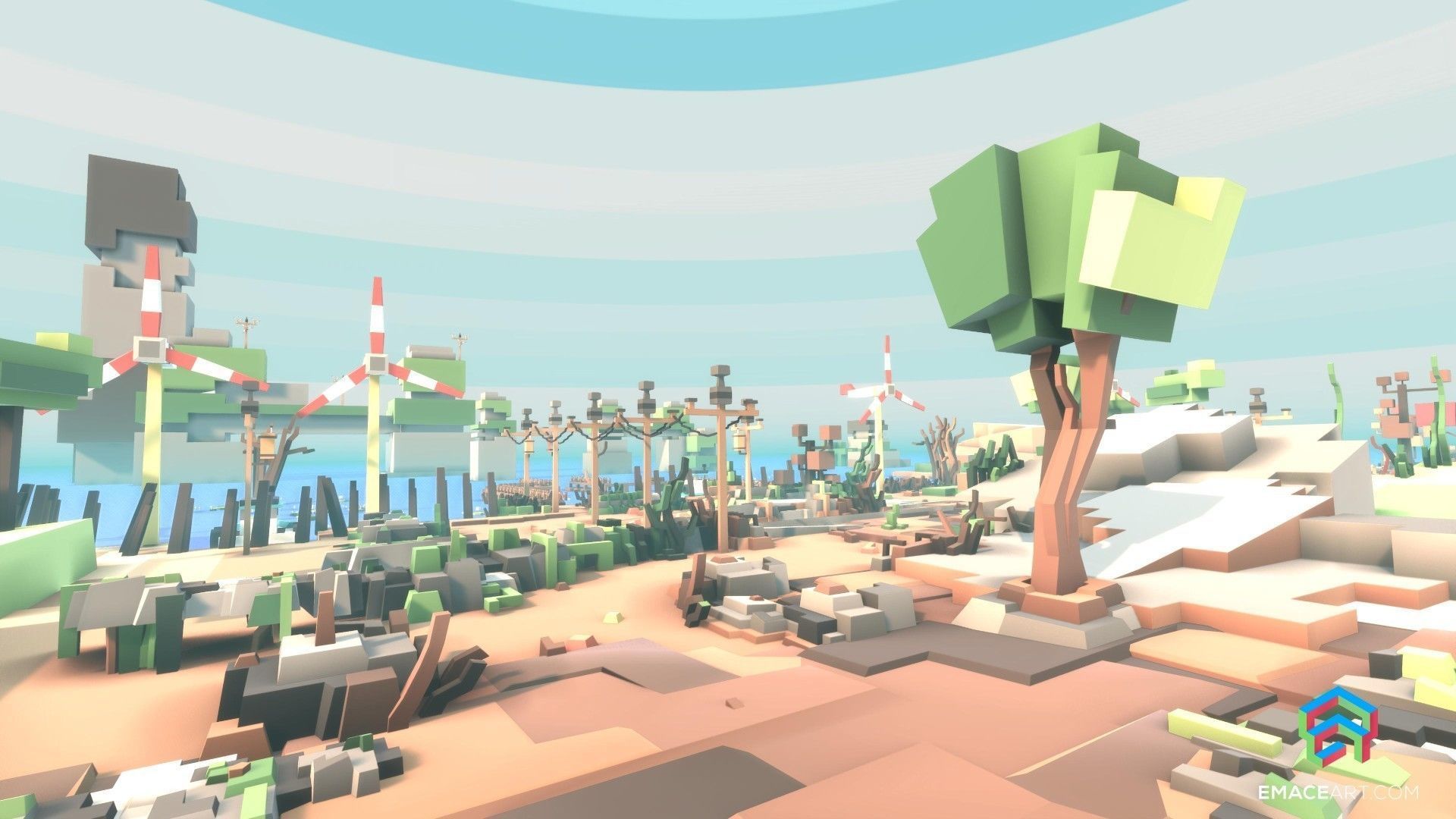 3D model Epic 3D Map for Roblox and Unity Game VR / AR / low-poly ...