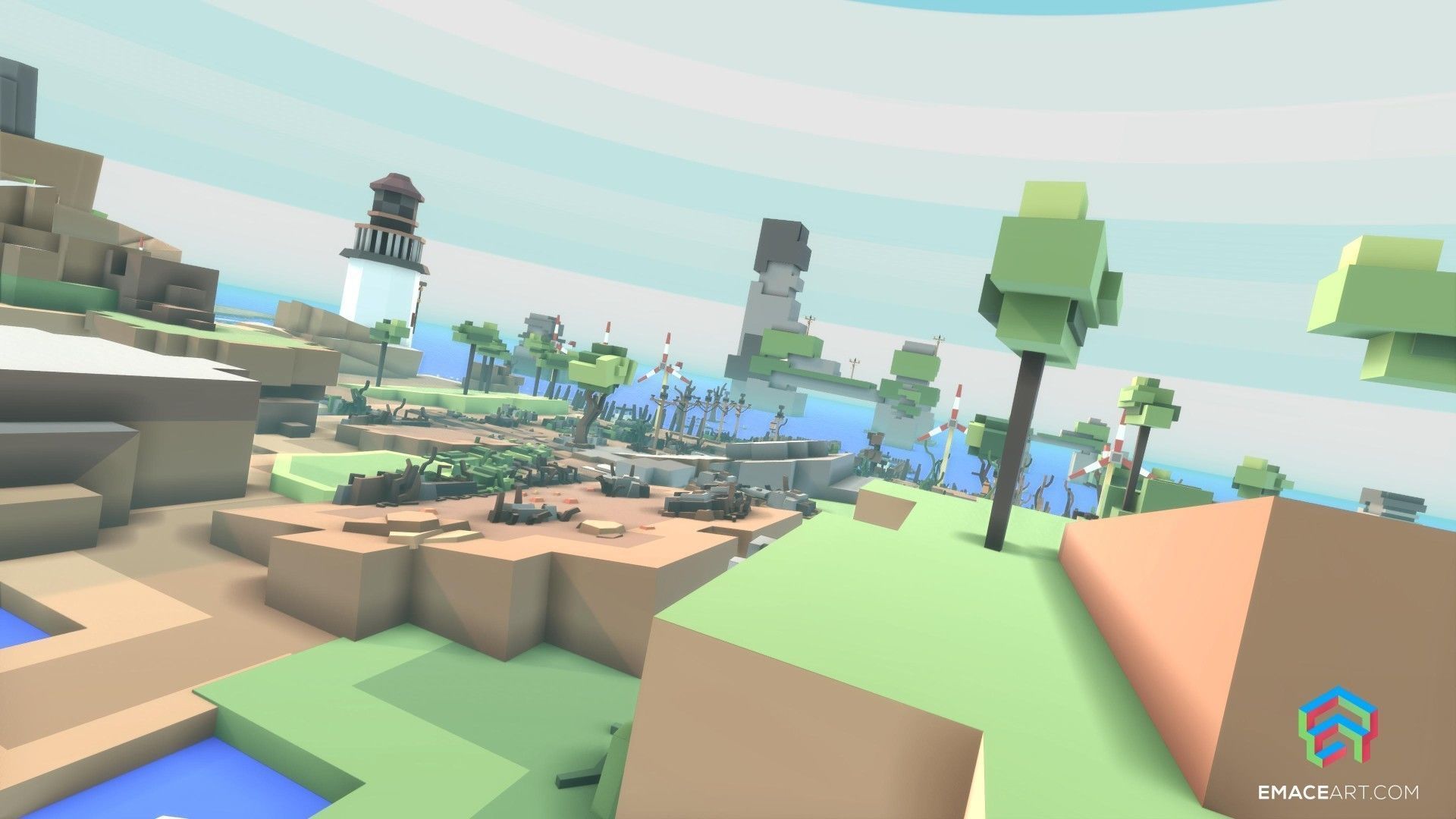 3D model Epic 3D Map for Roblox and Unity Game VR / AR / low-poly ...