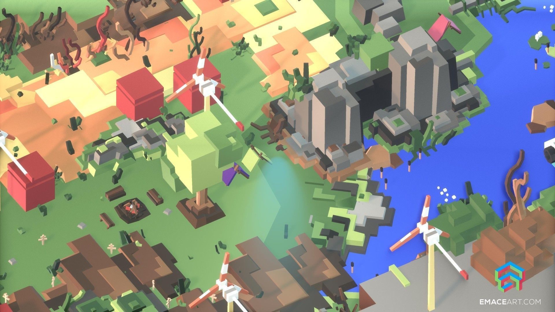 3D model Epic 3D Map for Roblox and Unity Game VR / AR / low-poly ...