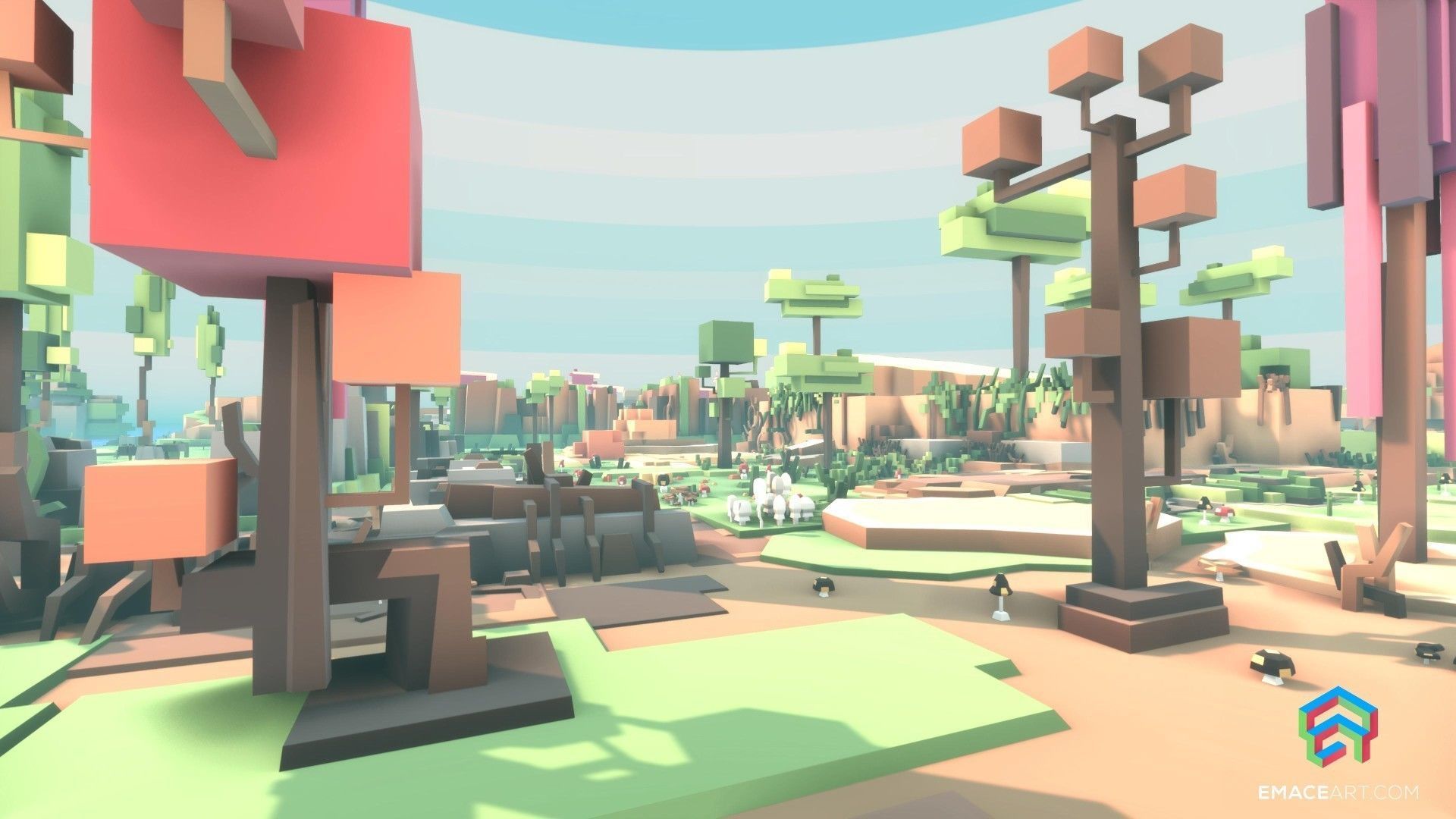 3D model Epic 3D Map for Roblox and Unity Game VR / AR / low-poly ...