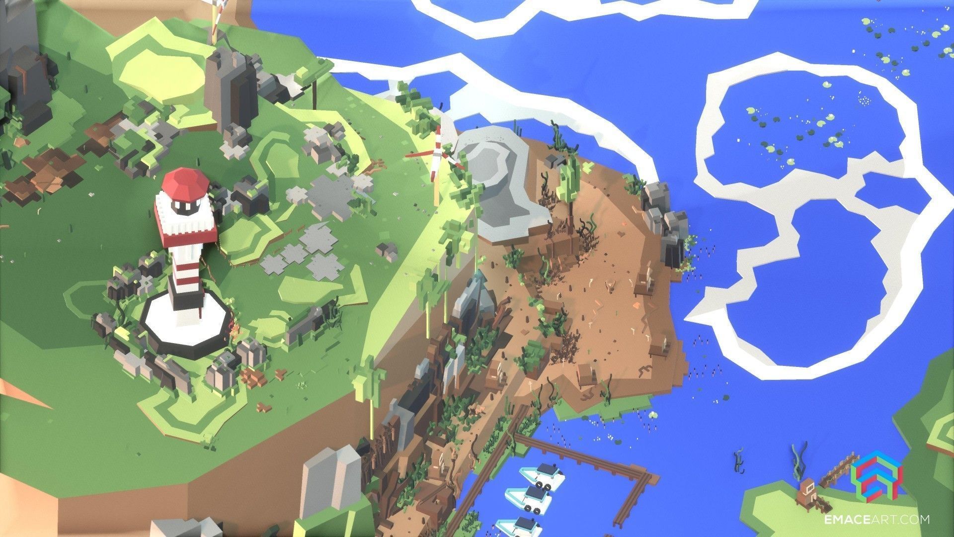 3D model Epic 3D Map for Roblox and Unity Game VR / AR / low-poly ...