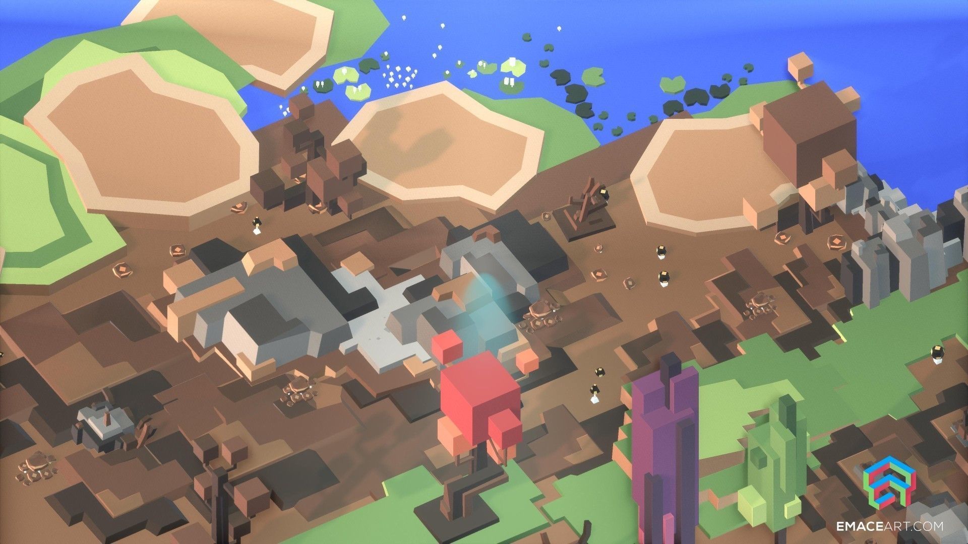 3D model Epic 3D Map for Roblox and Unity Game VR / AR / low-poly ...