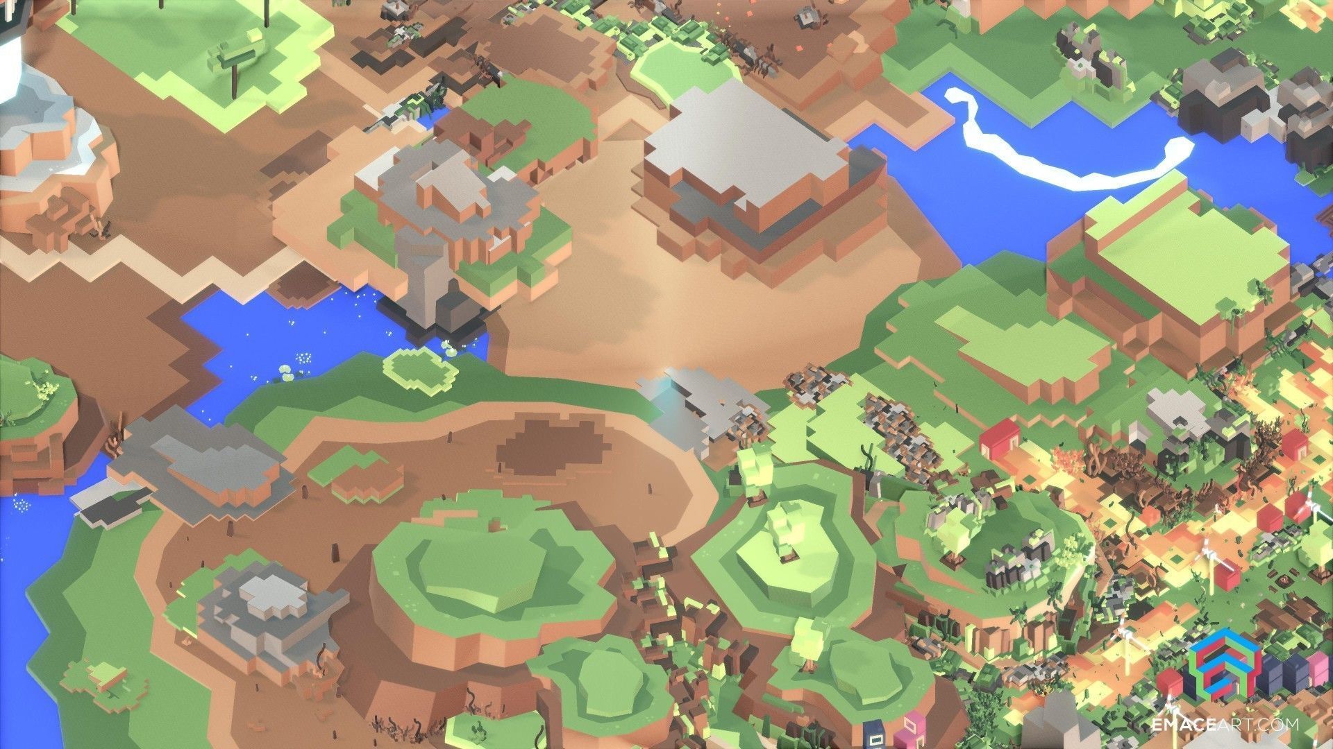 3D model Epic 3D Map for Roblox and Unity Game VR / AR / low-poly ...