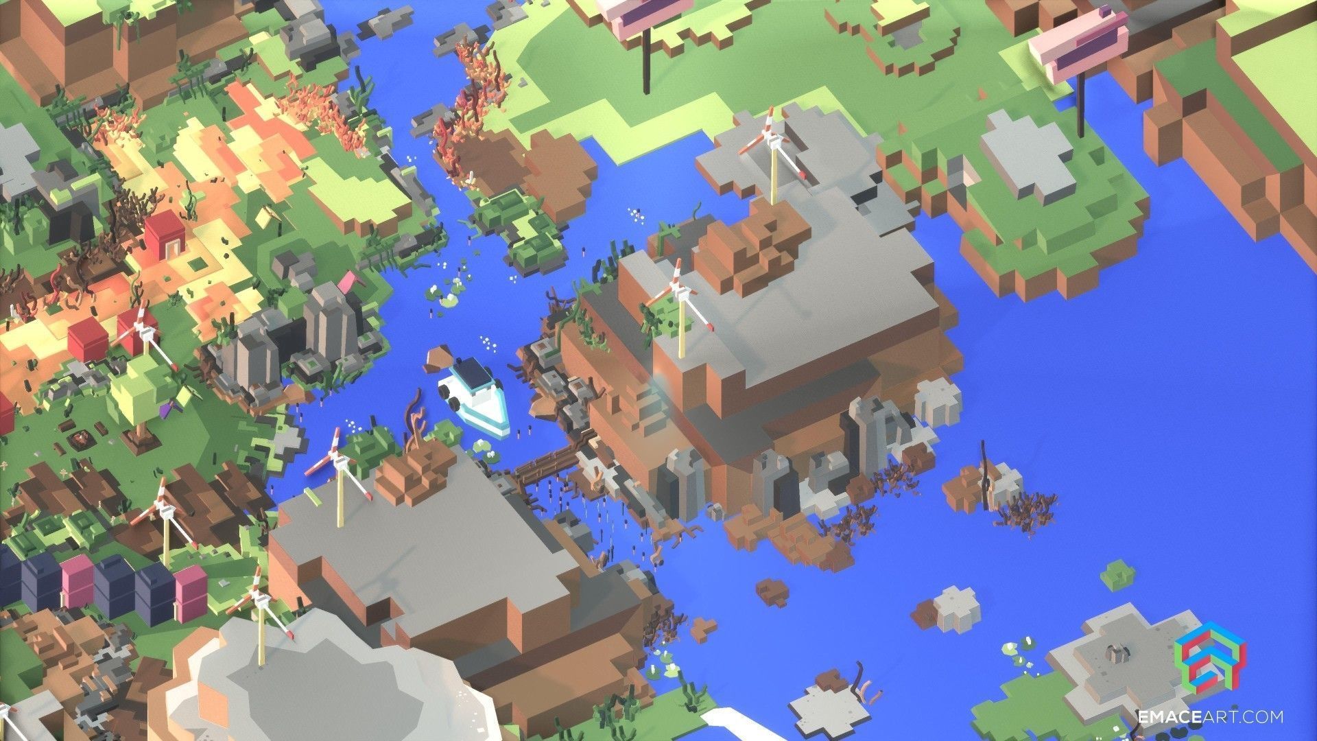 3D model Epic 3D Map for Roblox and Unity Game VR / AR / low-poly ...