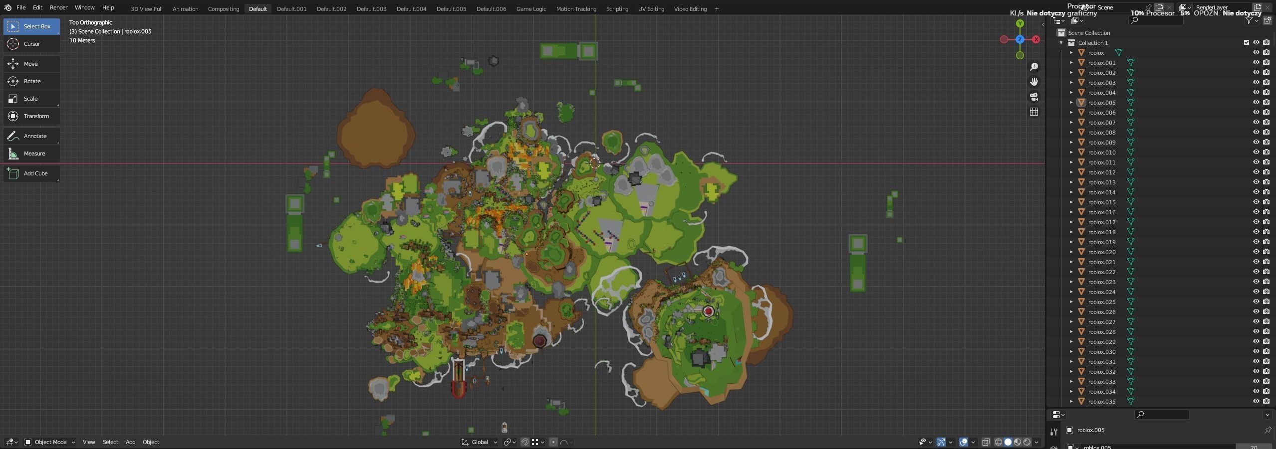 3D model Epic 3D Map for Roblox and Unity Game VR / AR / low-poly ...