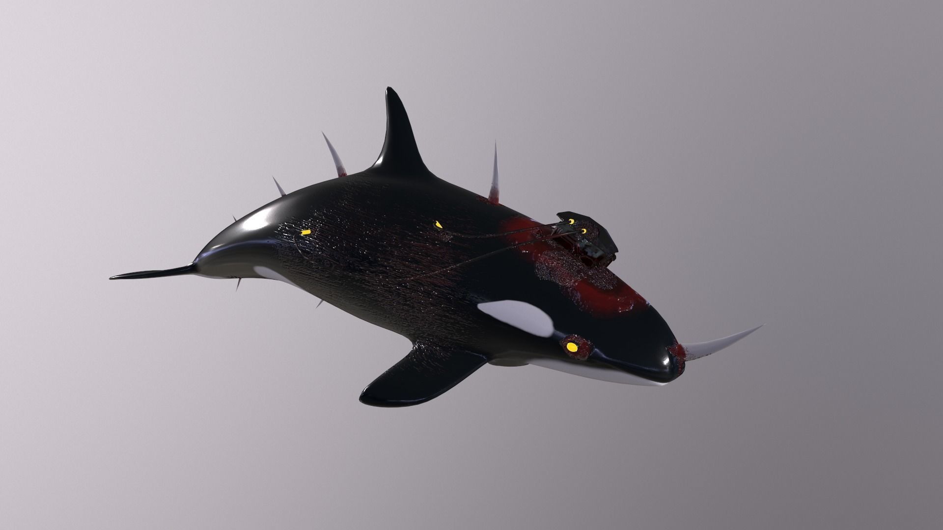 3D model Whale monster VR / AR / low-poly | CGTrader