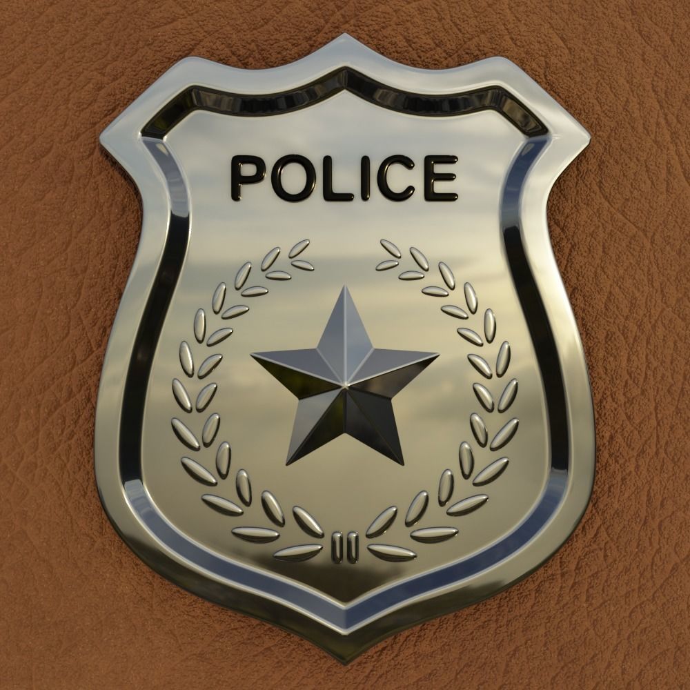 Police Badge -render and 3D printing 3D model | CGTrader
