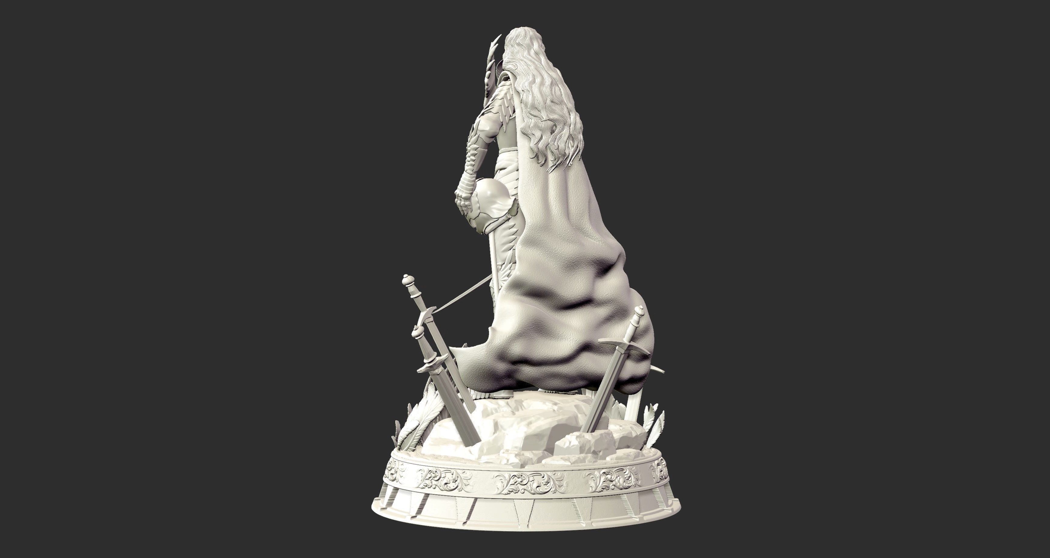 Griffith the White Hawk - Berserk 3d Print Statue 3D model 3D printable ...