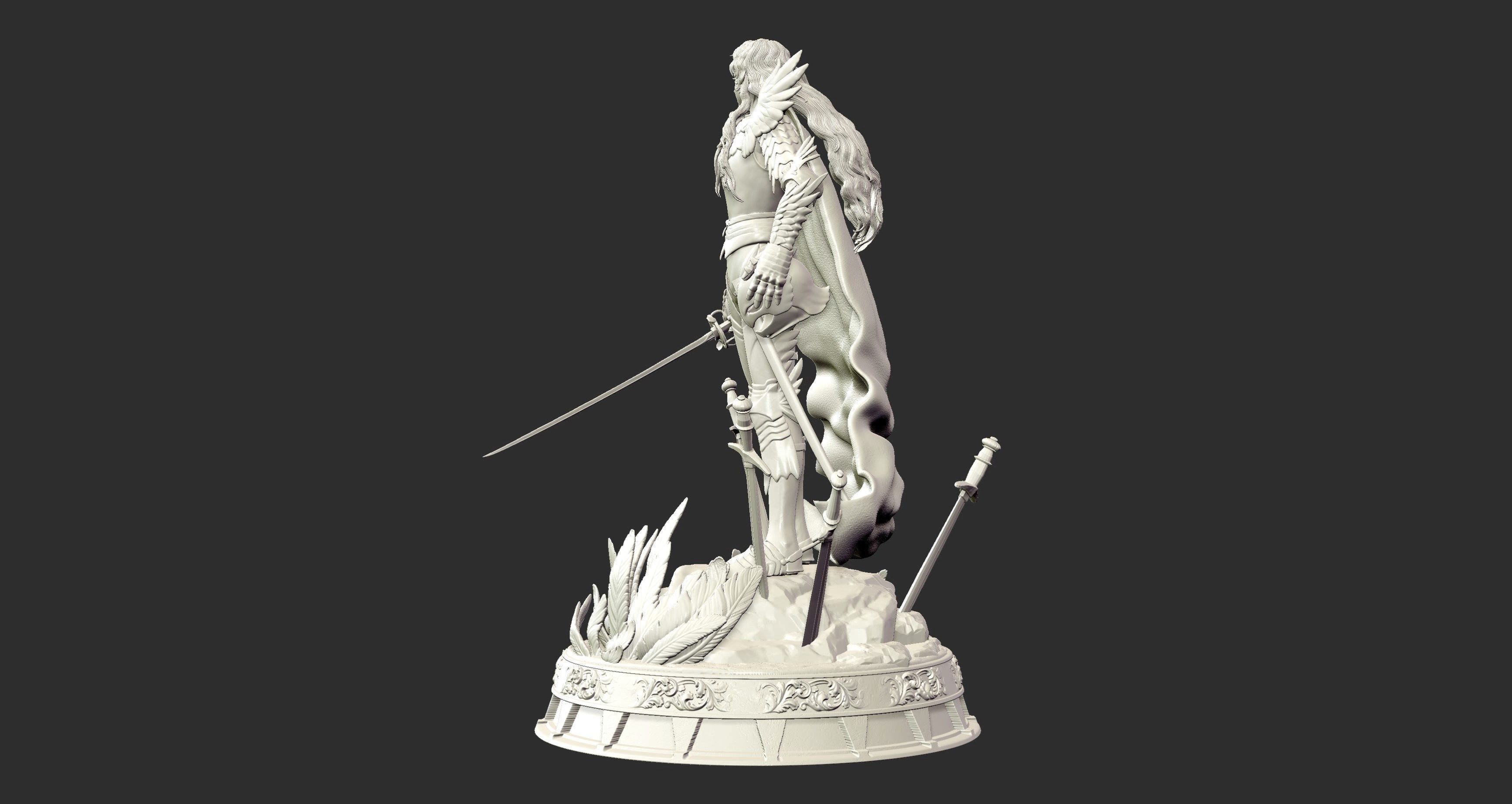 Griffith the White Hawk - Berserk 3d Print Statue 3D model 3D printable ...