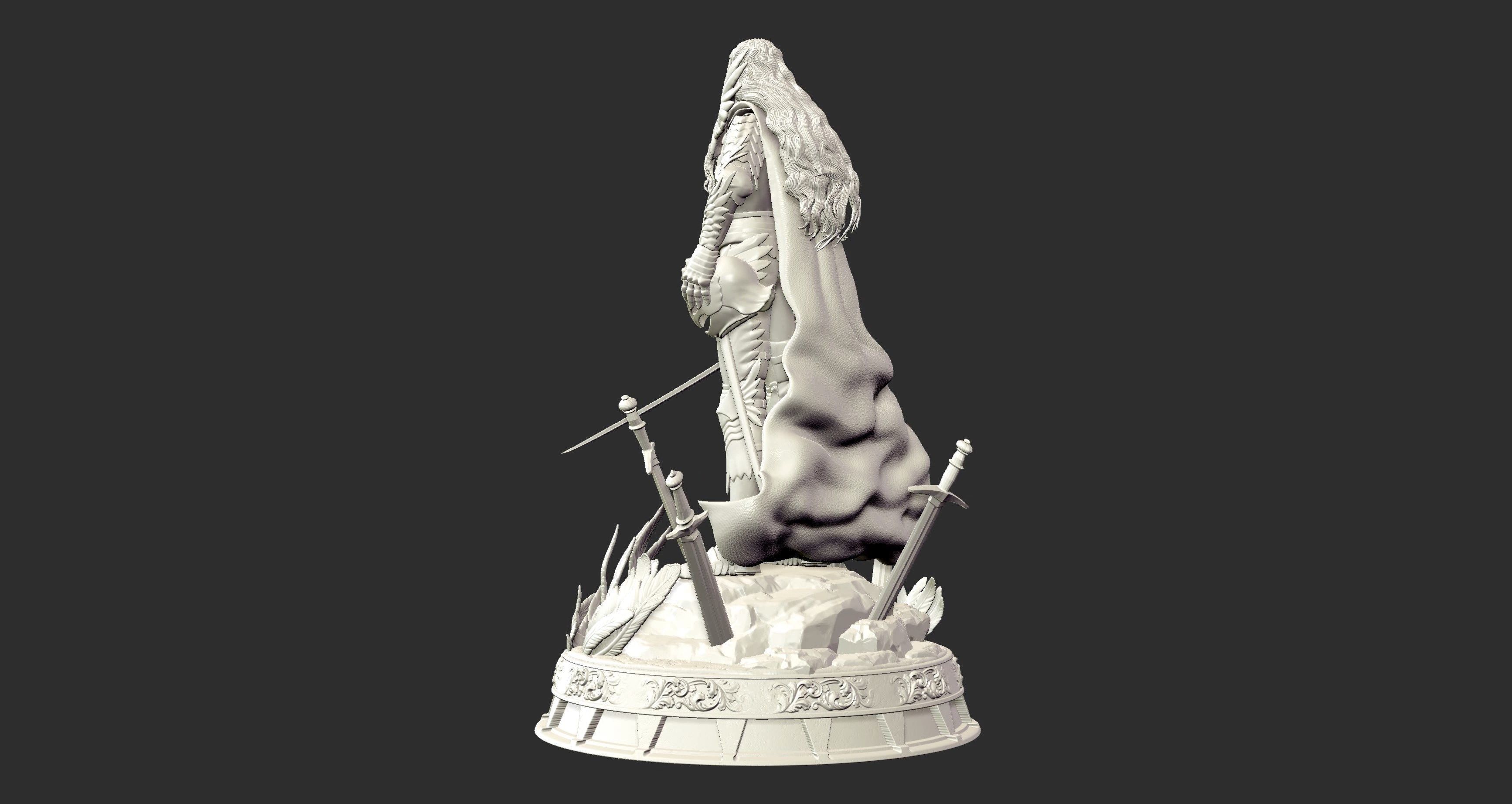 Griffith the White Hawk - Berserk 3d Print Statue 3D model 3D printable ...