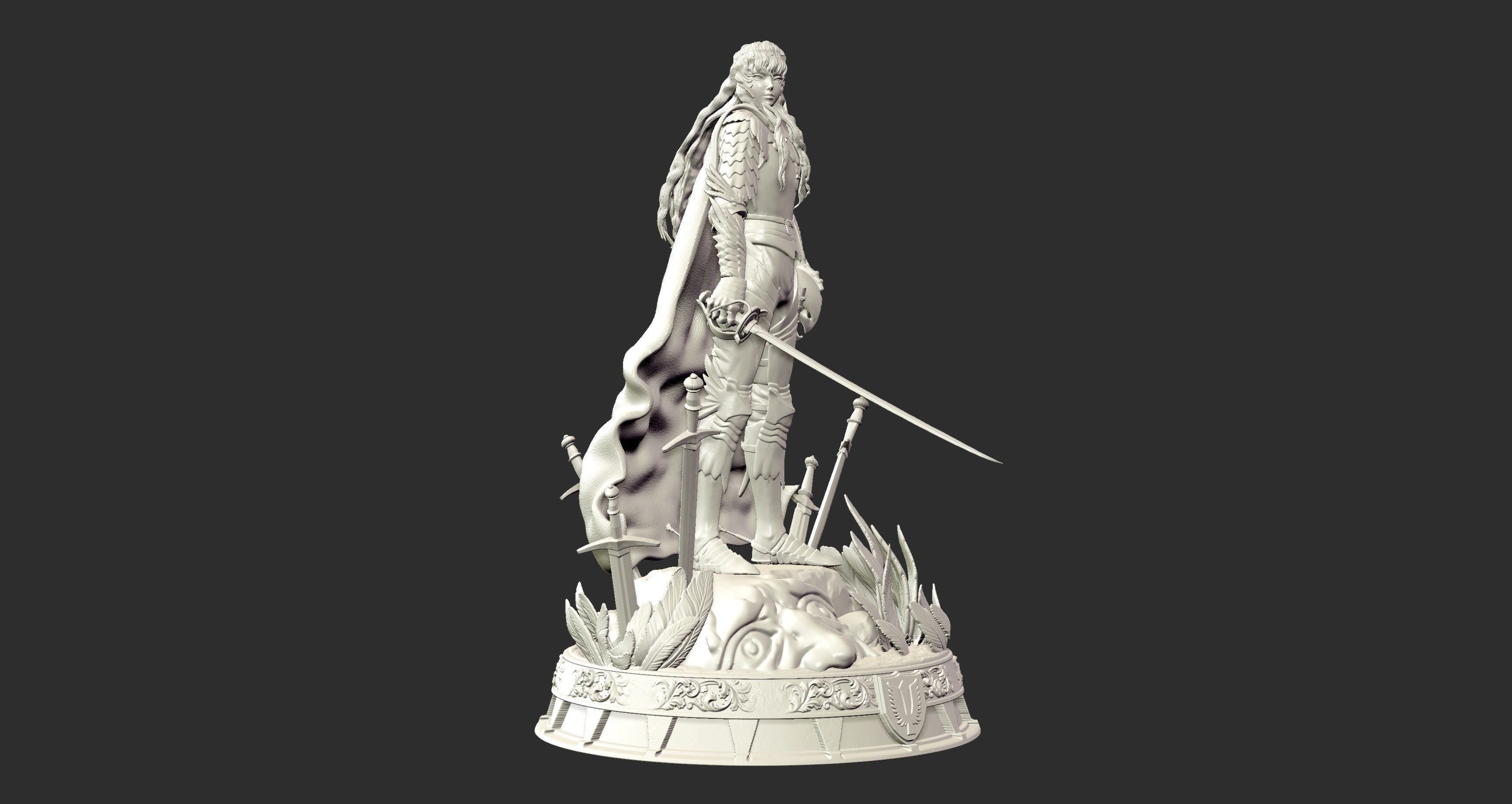 Griffith the White Hawk - Berserk 3d Print Statue 3D model 3D printable ...