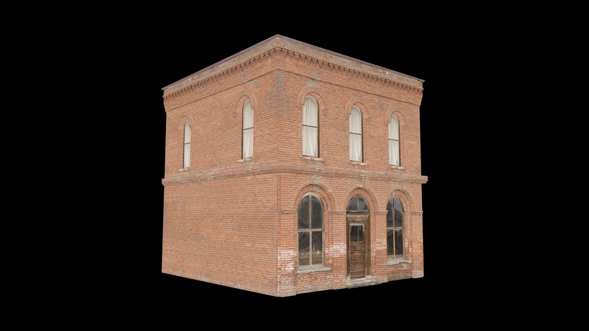 3D model Western Hotel Building VR / AR / low-poly | CGTrader