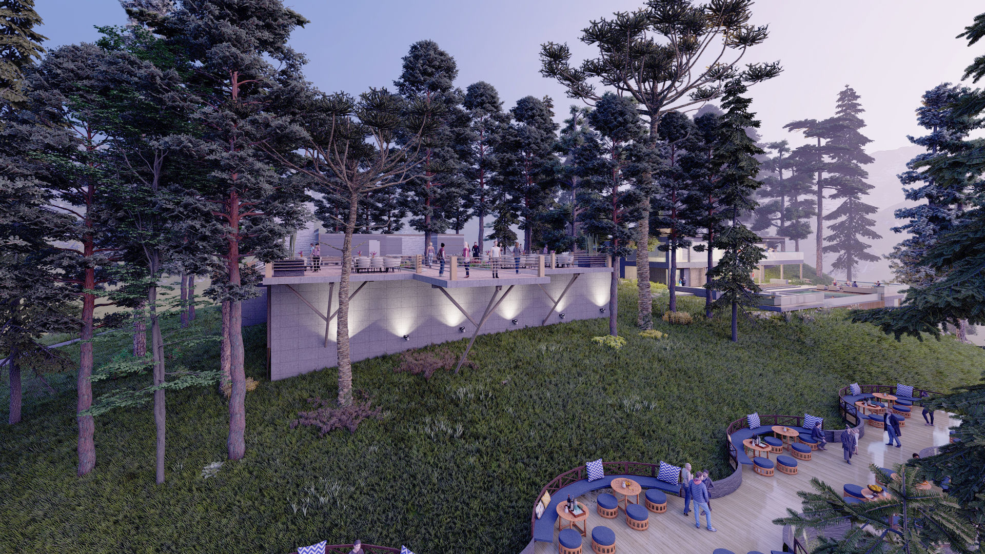 3D model Hill view restaurant VR / AR / low-poly | CGTrader