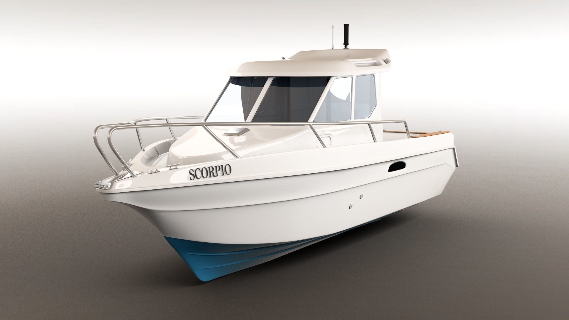 Scorpio Boat 3D model | CGTrader