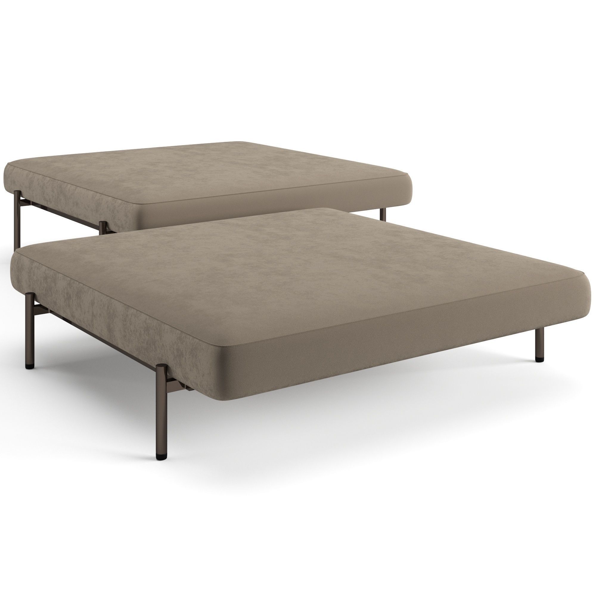 Minotti Superquadra benches set 3D model | CGTrader