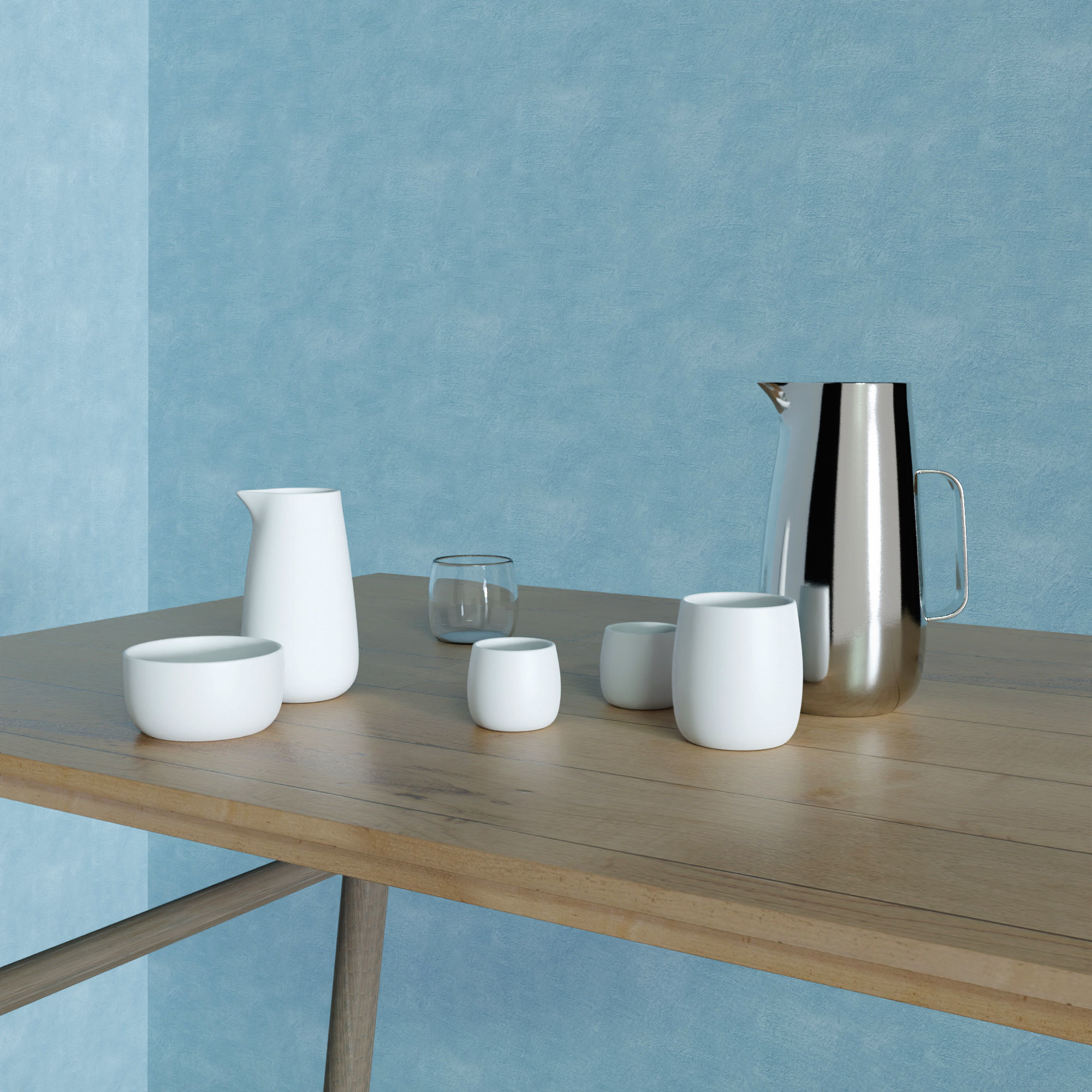 Foster Coffee Set 3D model | CGTrader