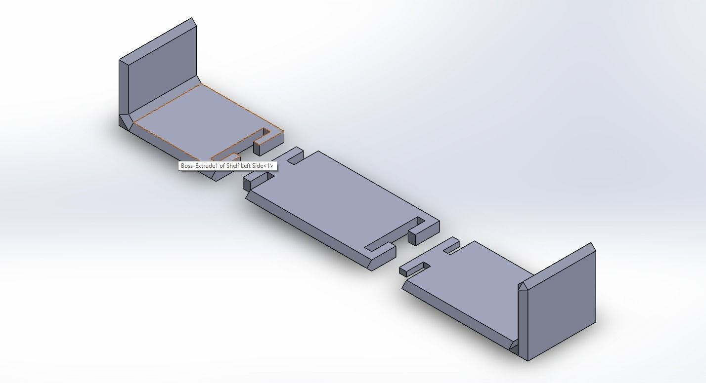 Modular 3D Printable Shelf 3D model 3D printable | CGTrader