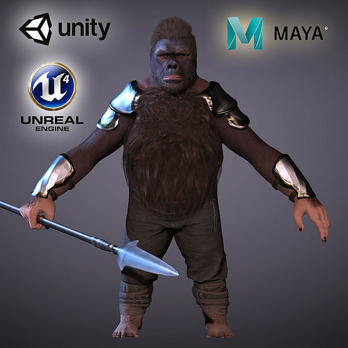 High quality character full Rigged and Animated 3D model animated ...