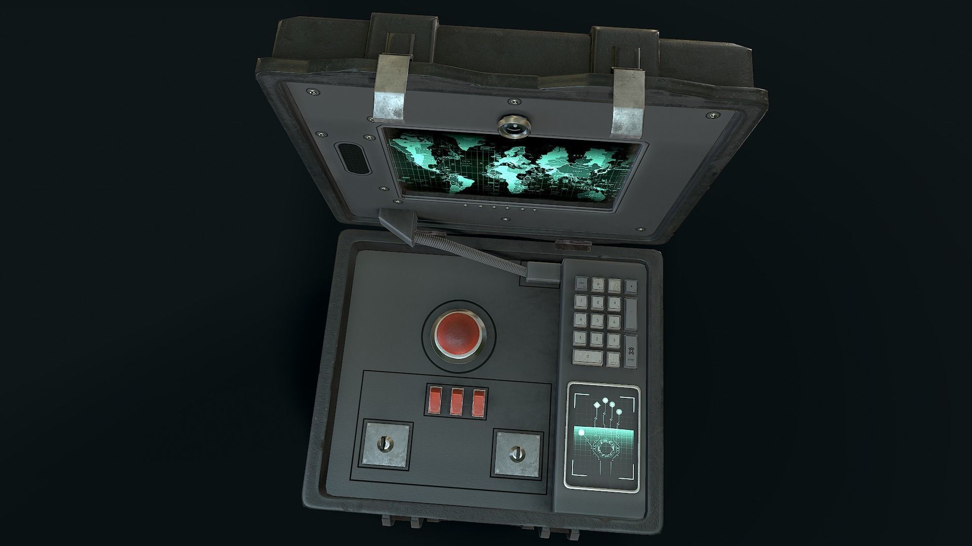 3D model Nuclear Bomb Suitcase VR / AR / low-poly | CGTrader