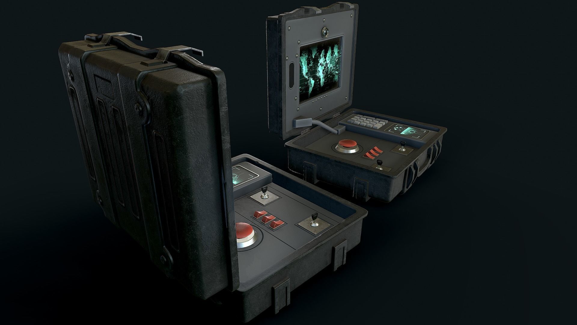 3D model Nuclear Bomb Suitcase VR / AR / low-poly | CGTrader