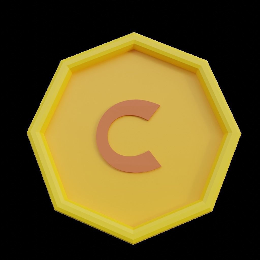 Low poly Coin Gold free VR / AR / low-poly 3D model | CGTrader