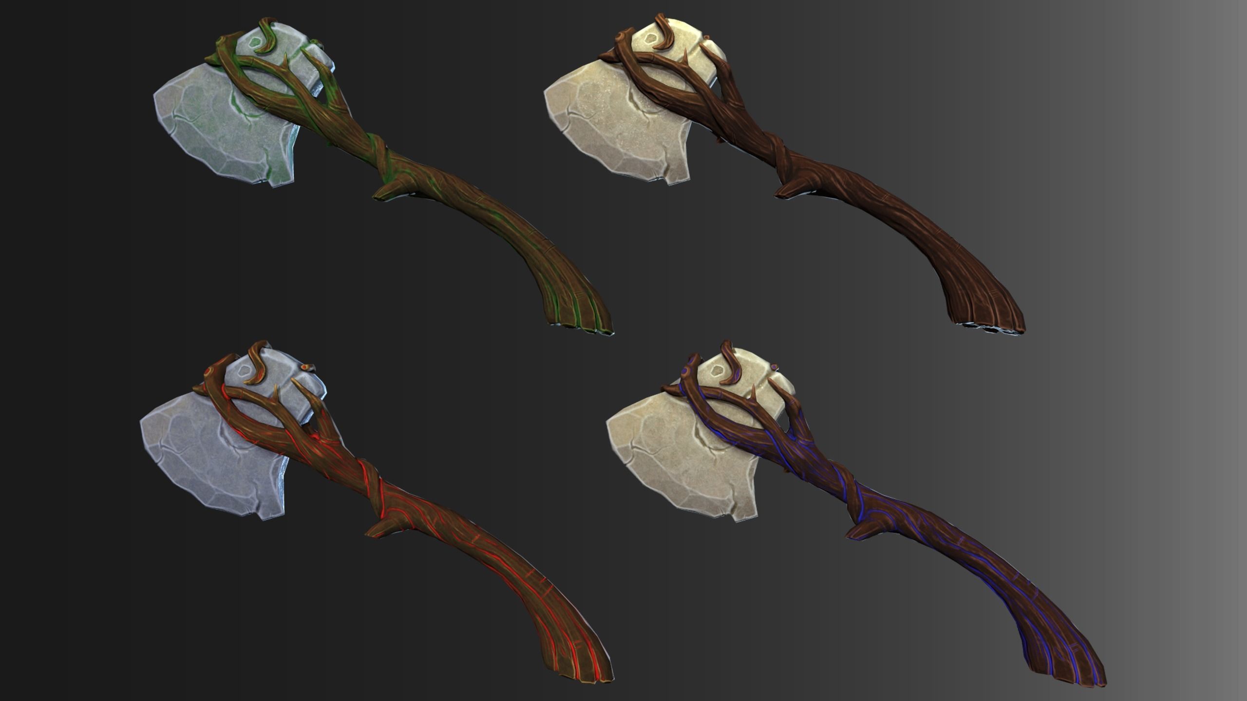 3D model Stylized forest axe VR / AR / low-poly | CGTrader