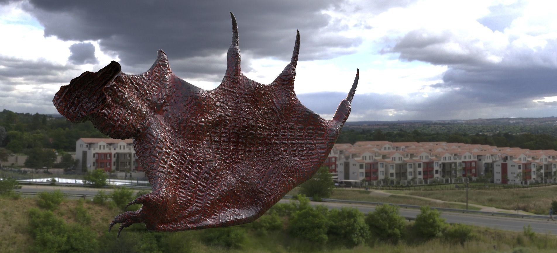 Ancient Jurassic Dragon Wings 3 3D model | CGTrader