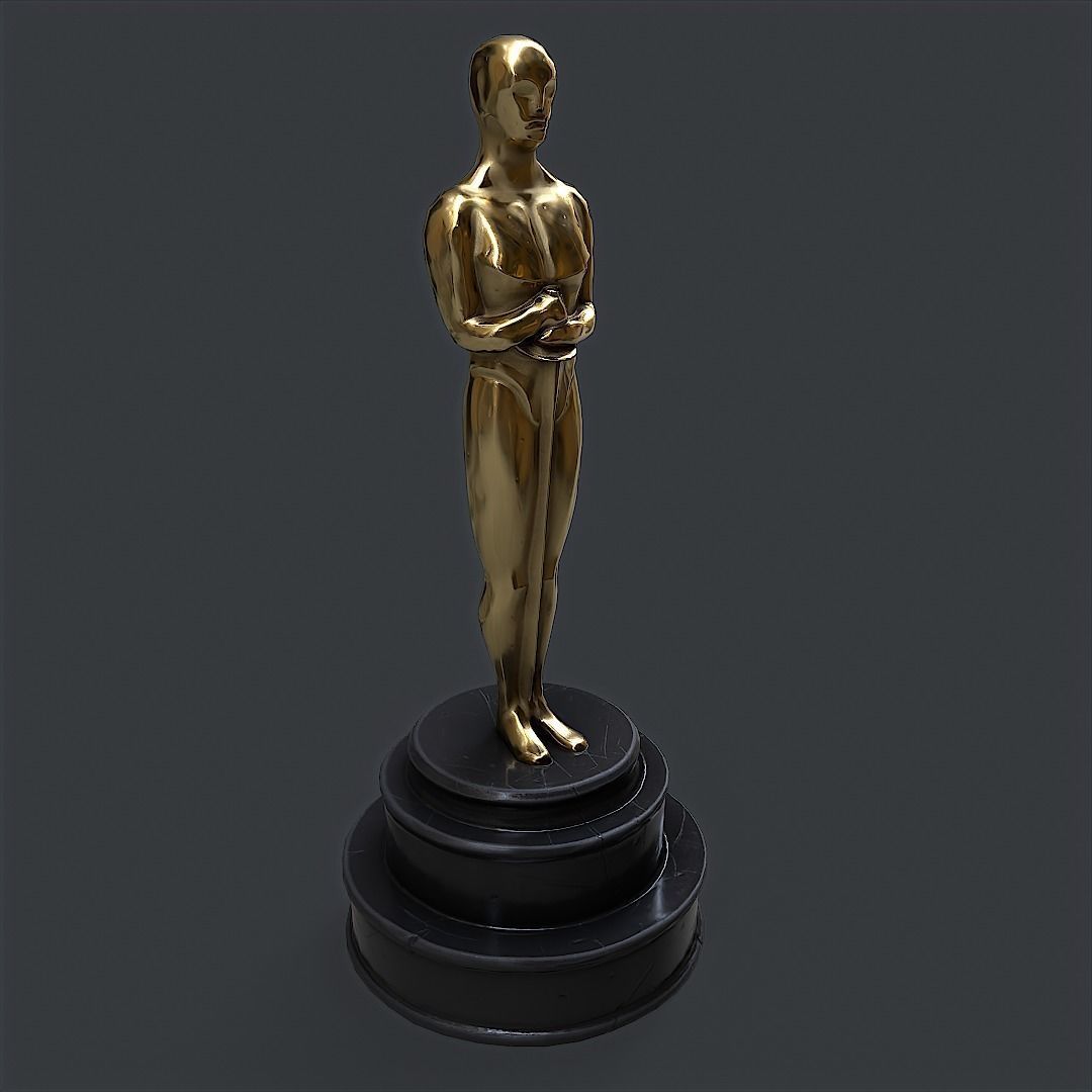 3D model Stylized Oscar Statue Pbr VR / AR / low-poly | CGTrader