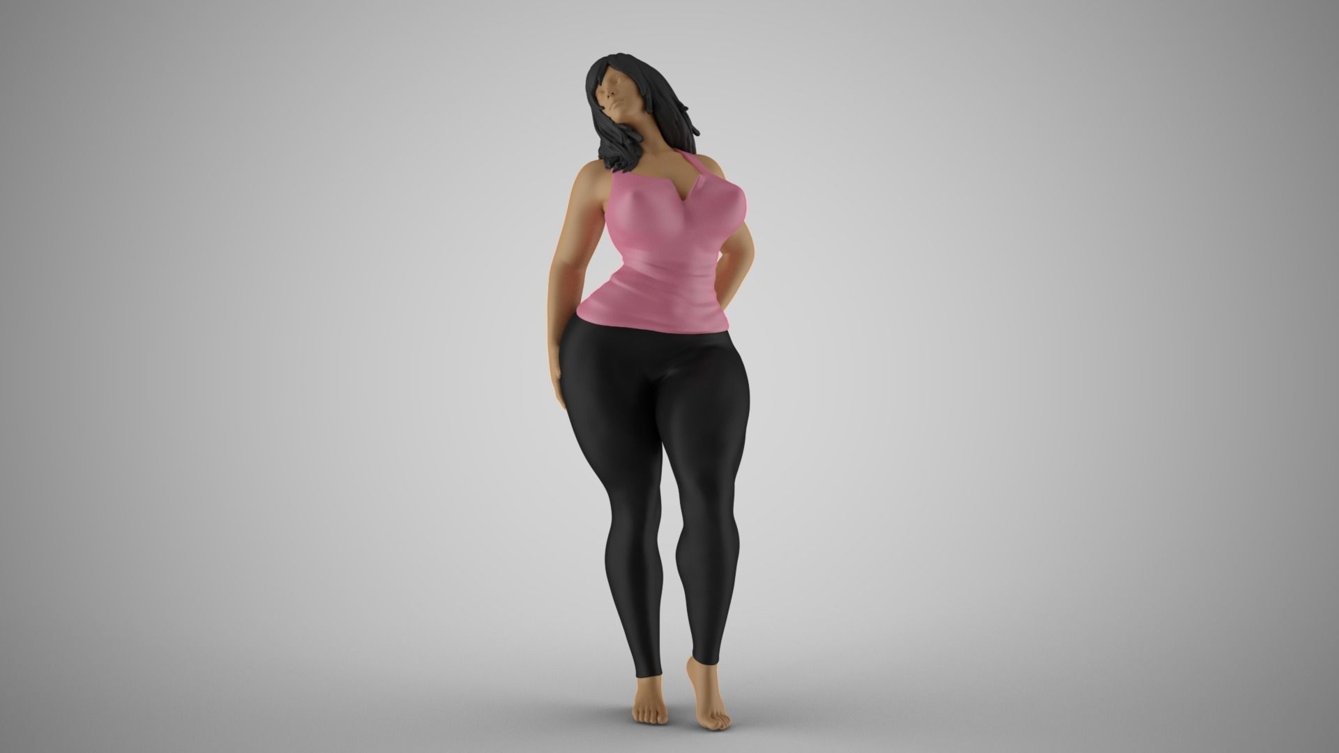 Girl Weight Loss Plans 3D model 3D printable | CGTrader