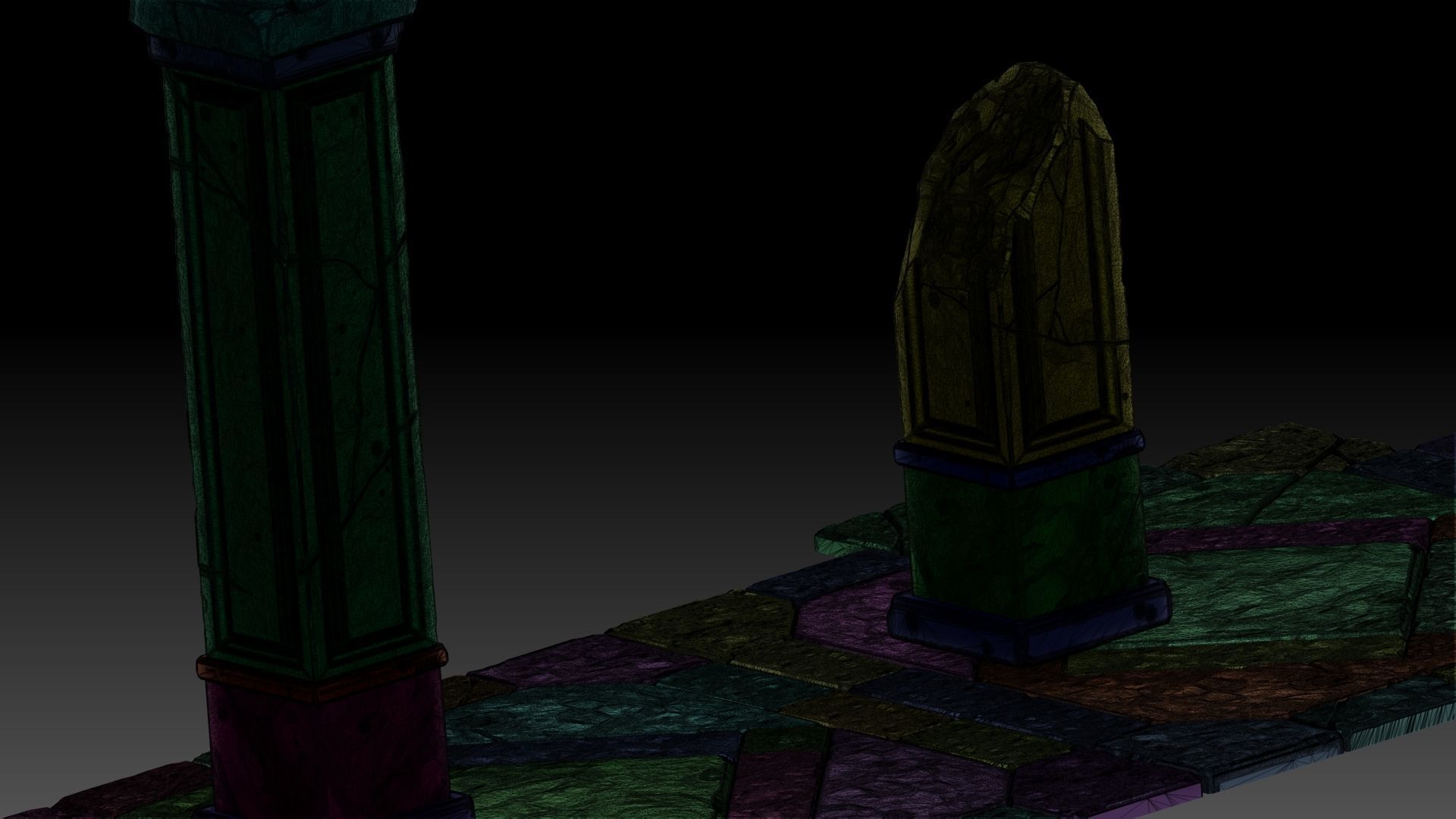 Stylized ruin 3D model | CGTrader