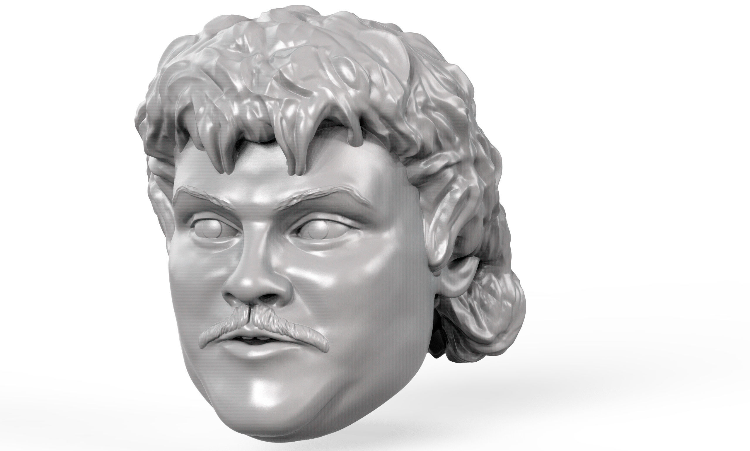 Jack Black as Nacho Libre action figure portrait sculpt 3D model 3D ...