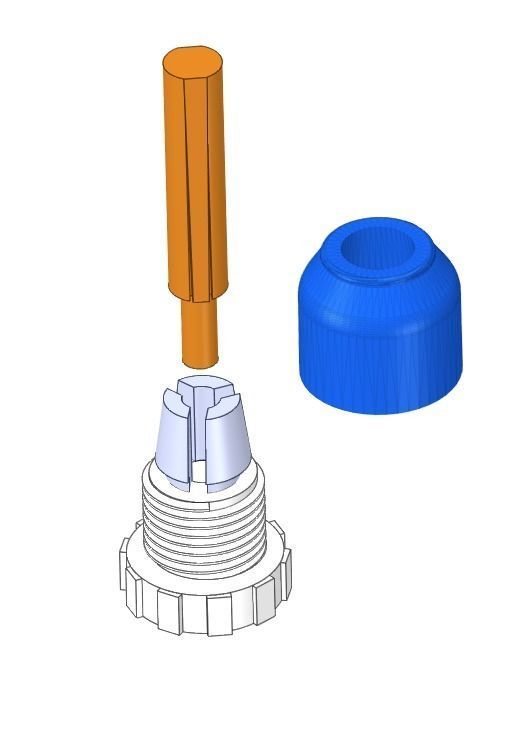 MOTORIZED BOBBIN MANDREL THREAD WINDING AND GENERAL PURPOSE 3D model 3D ...